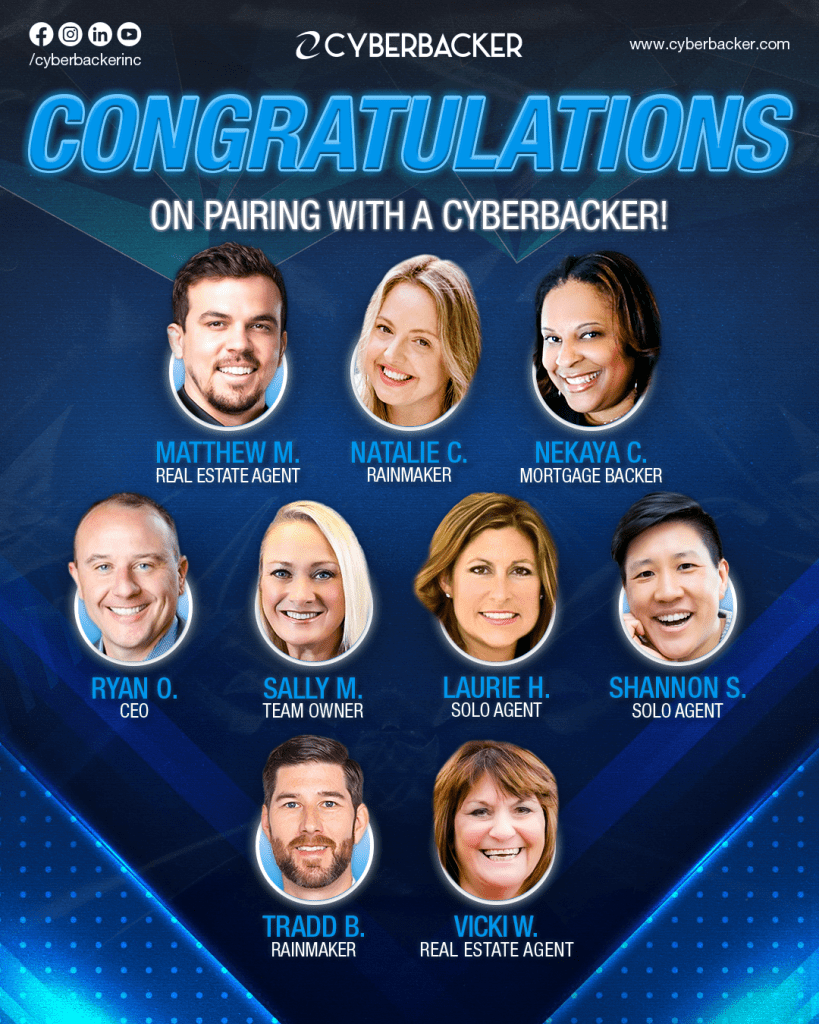 Congratulations On Pairing With A Cyberbacker! | Cyberbacker